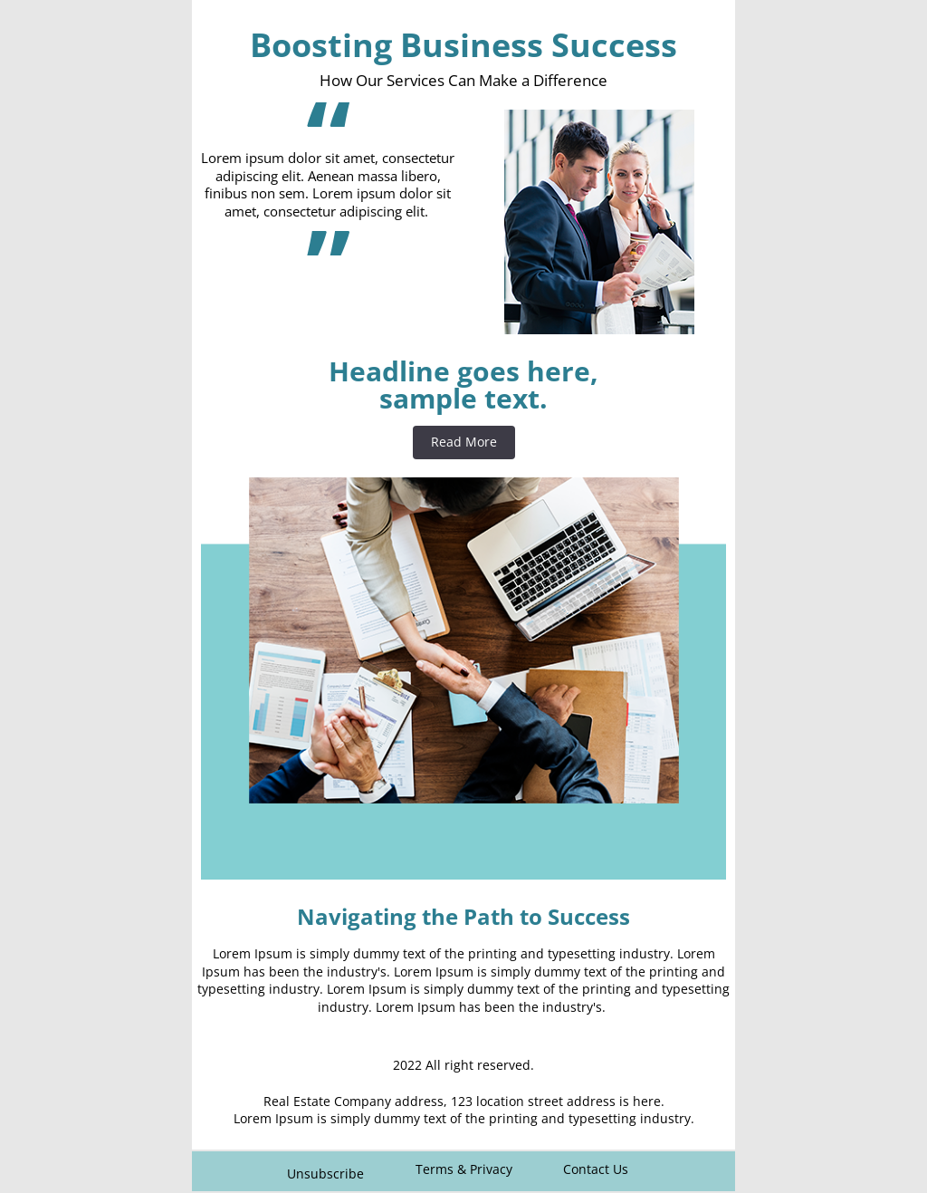 Pitch your Services Email Template | Unlayer