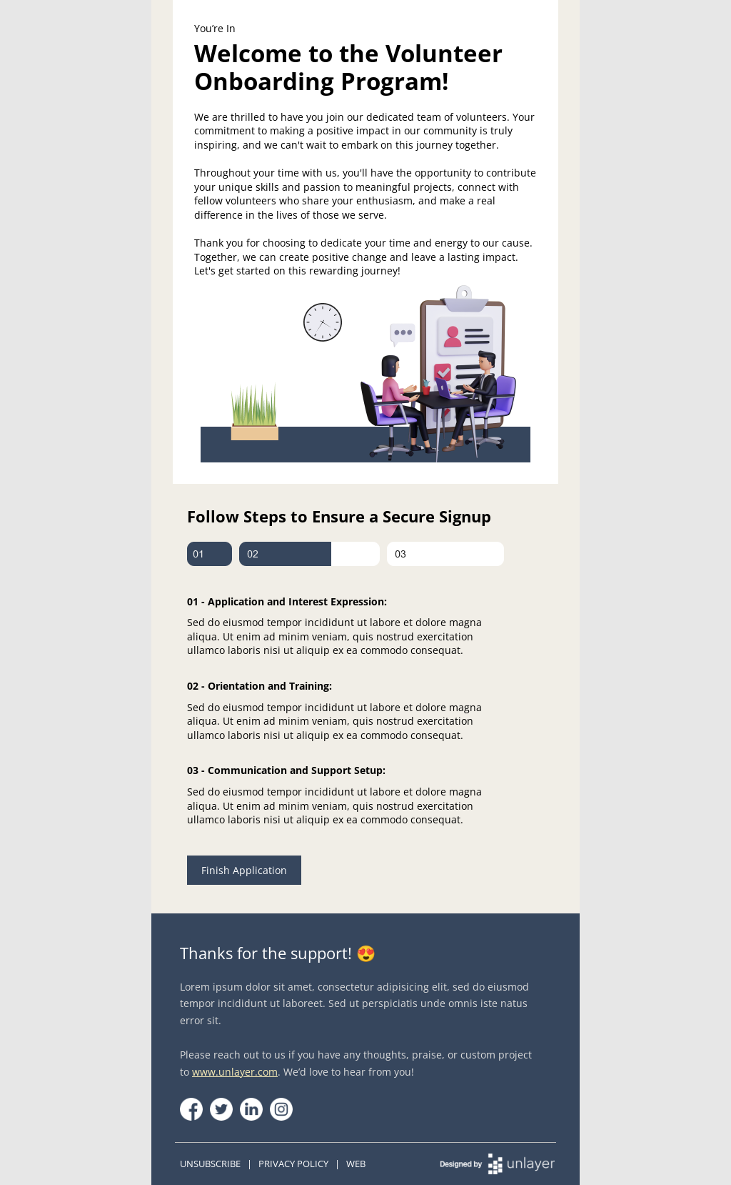 Free Email Templates for Onboarding | Unlayer