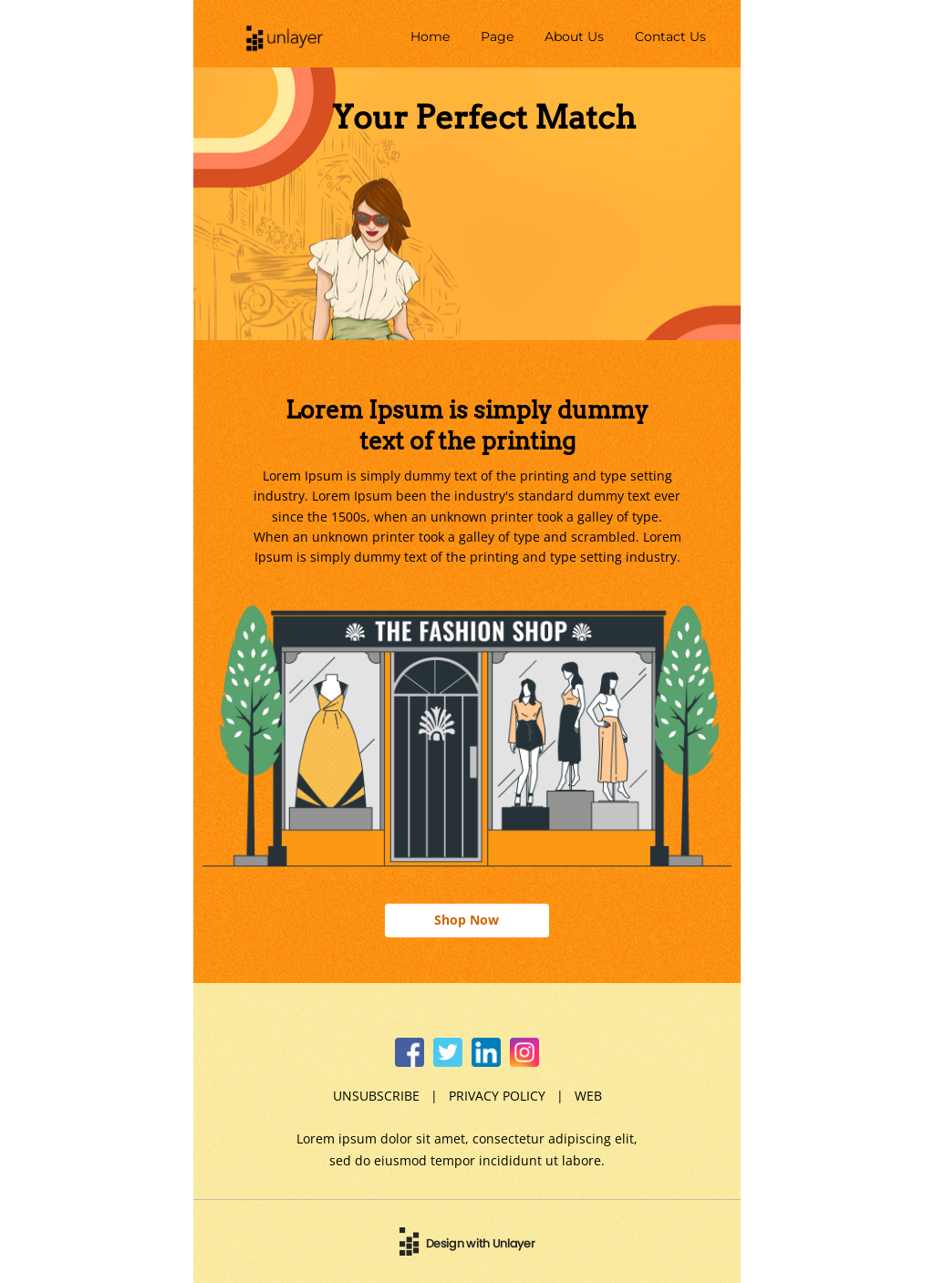 Your Perfect Match Email Template | Unlayer