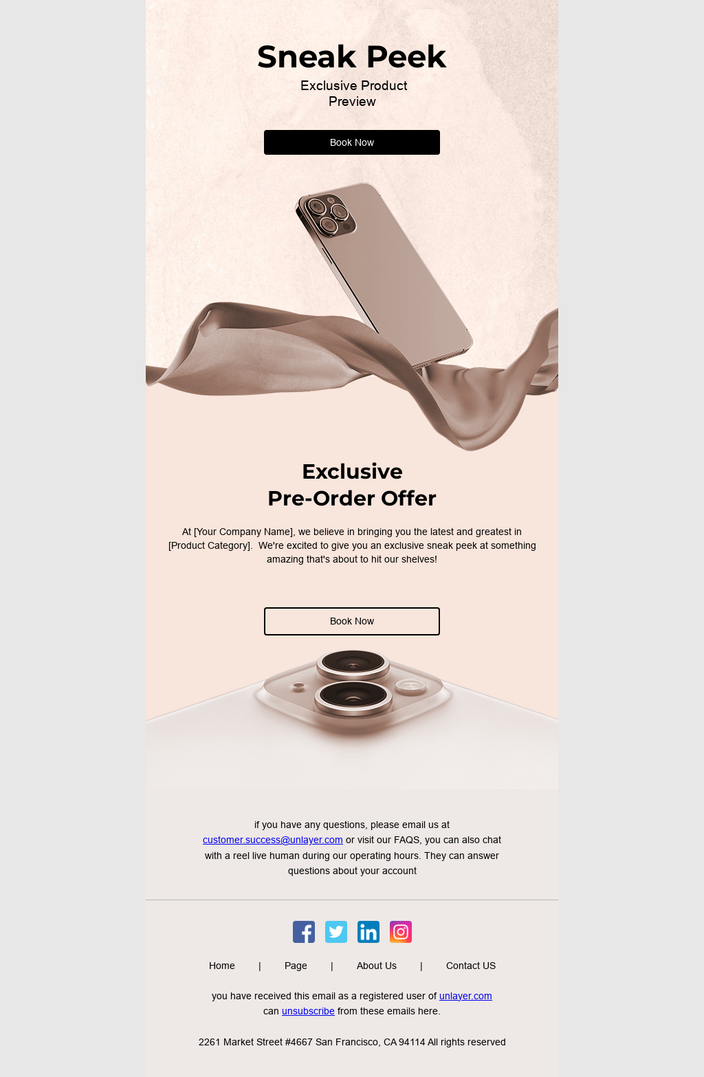 Product Preview Email Template | Unlayer