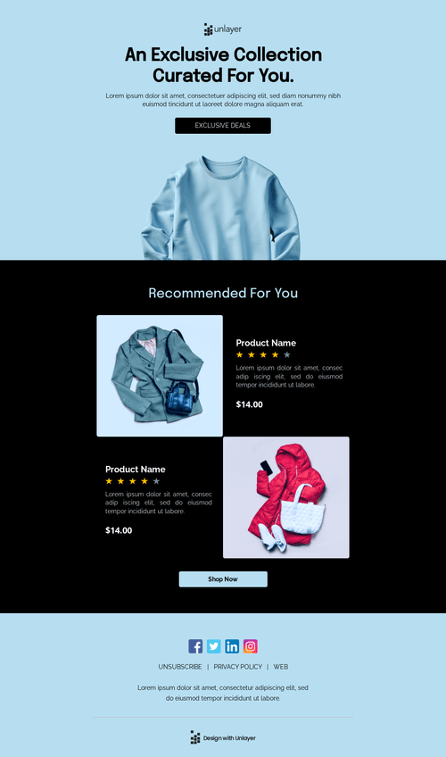 Free Product Update Email Templates | Unlayer