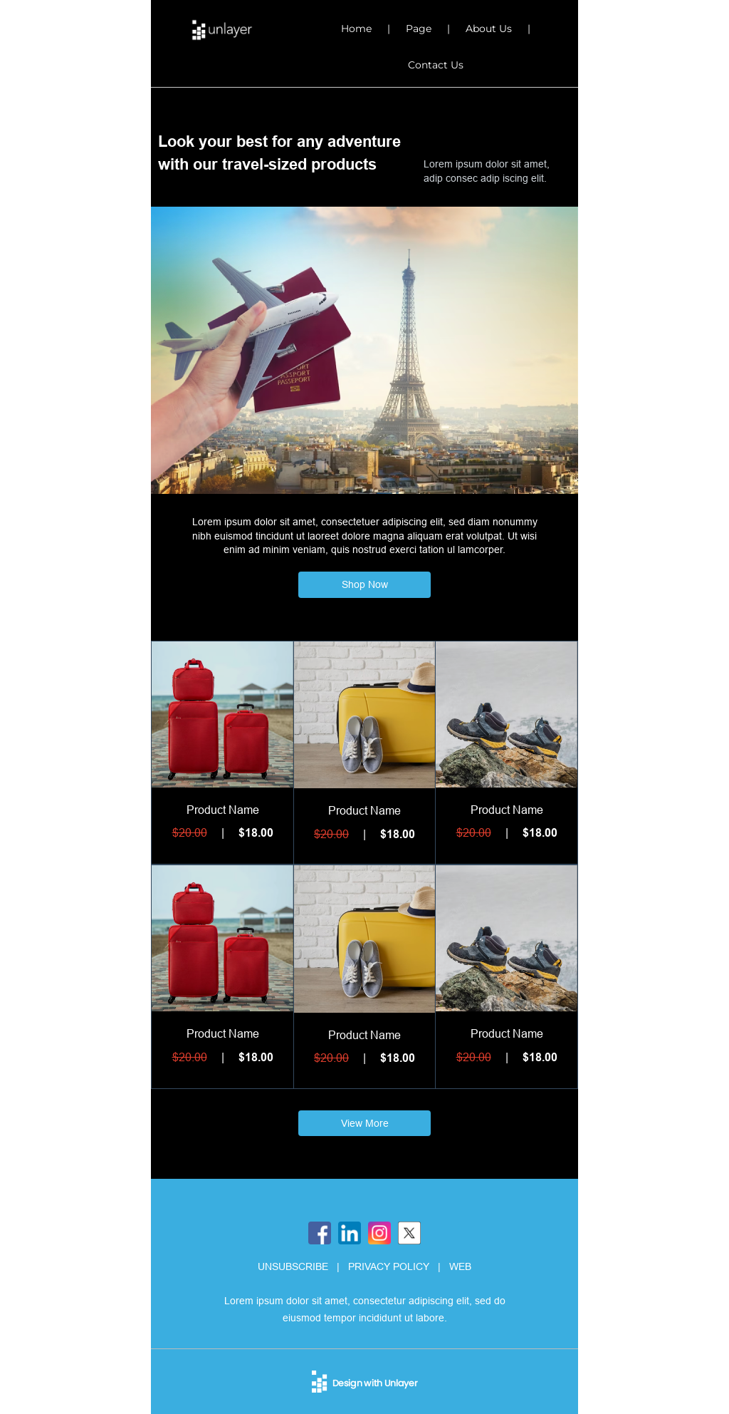 Product Focused Email Template | Unlayer
