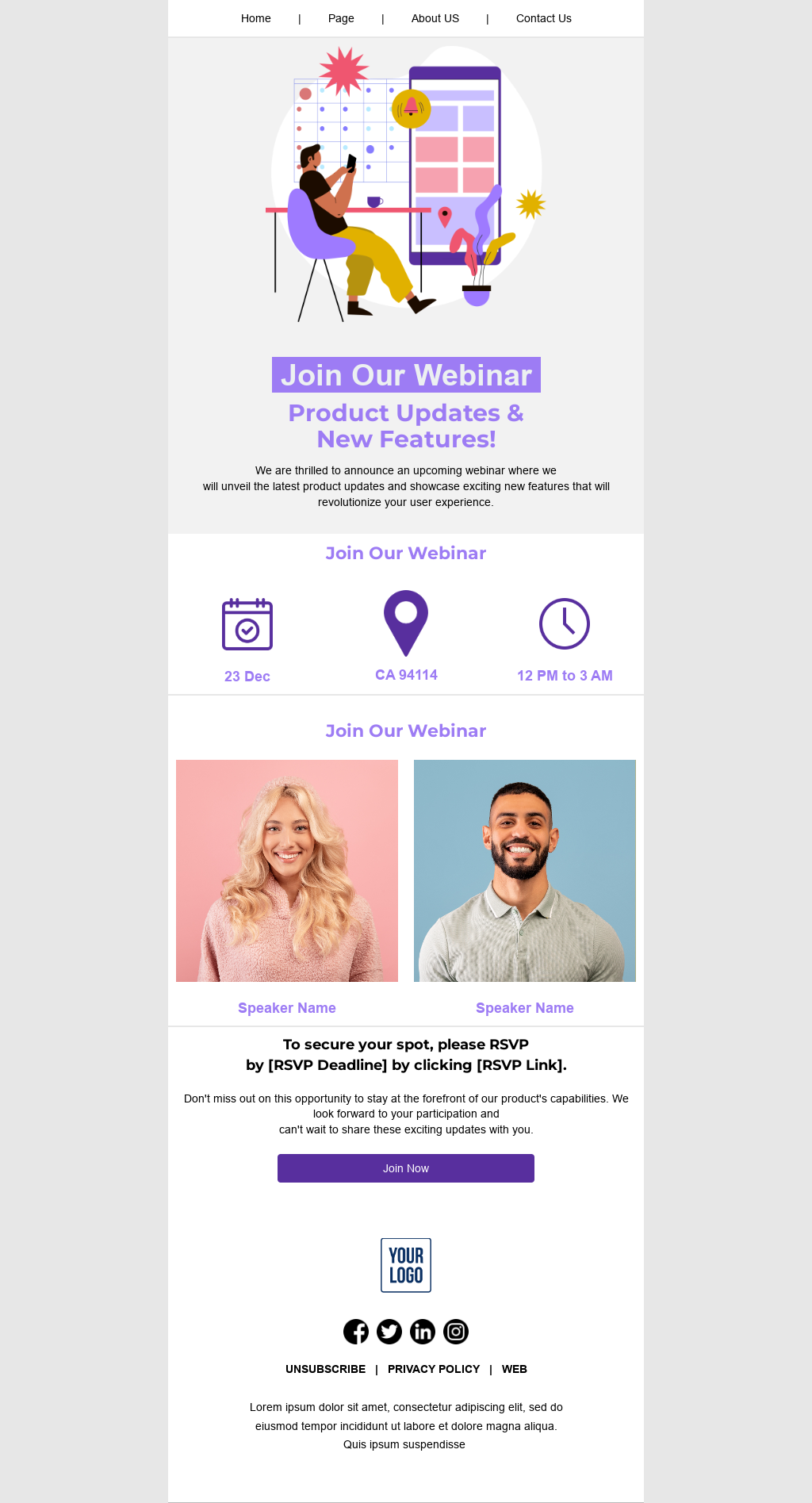 Product Update and New Feature Email Template | Unlayer