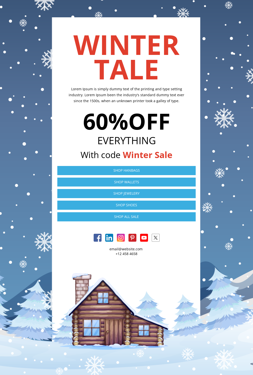 Winter Tale Email Template | Unlayer