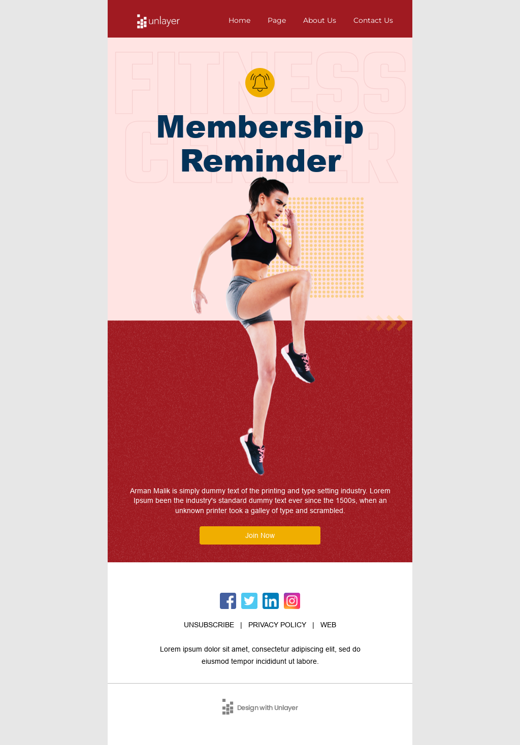 Free Reminder Email Templates | Unlayer