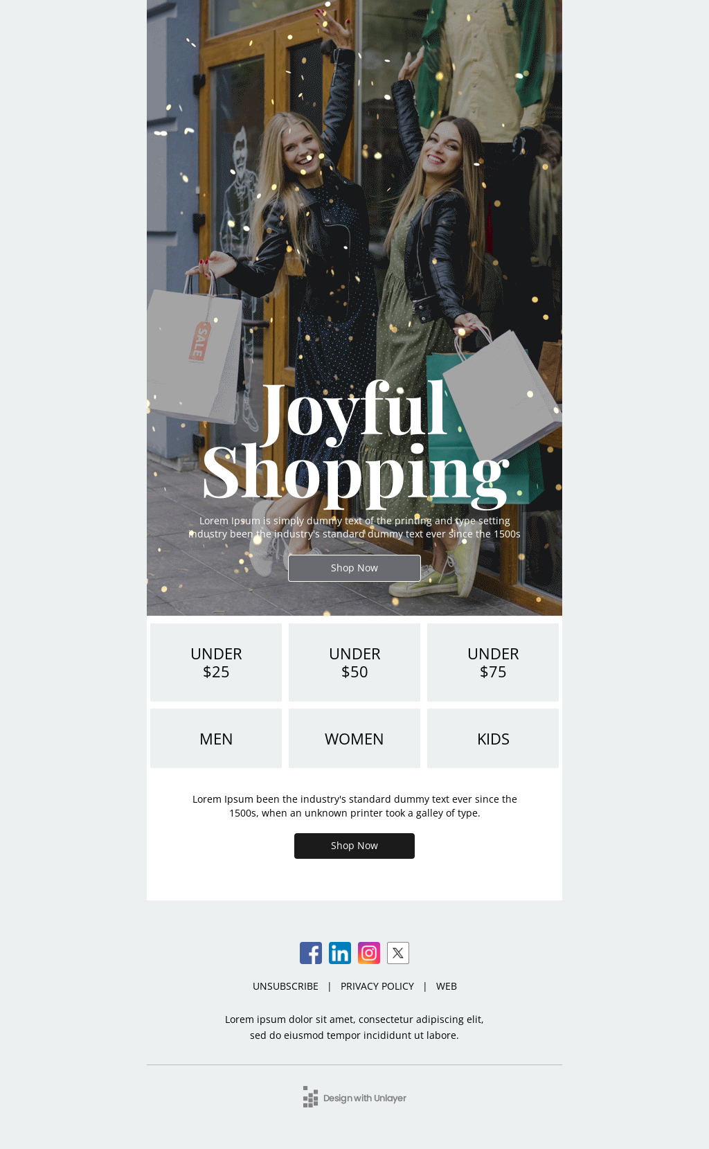 Order Updates Email Template | Unlayer