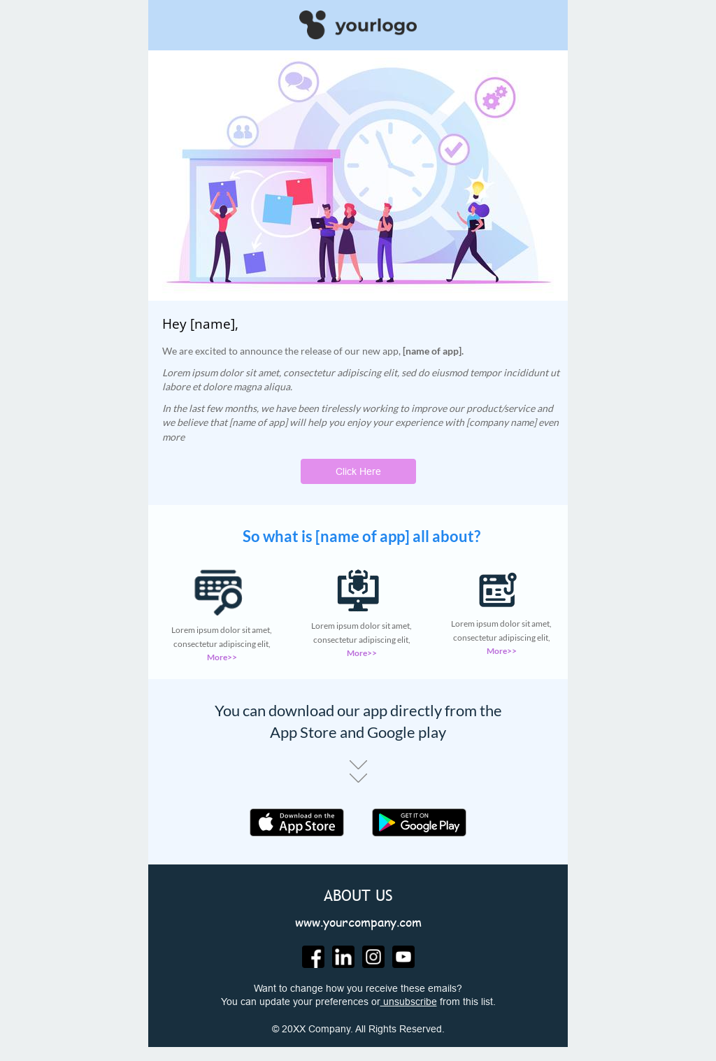 New Software Release Email Template | Unlayer
