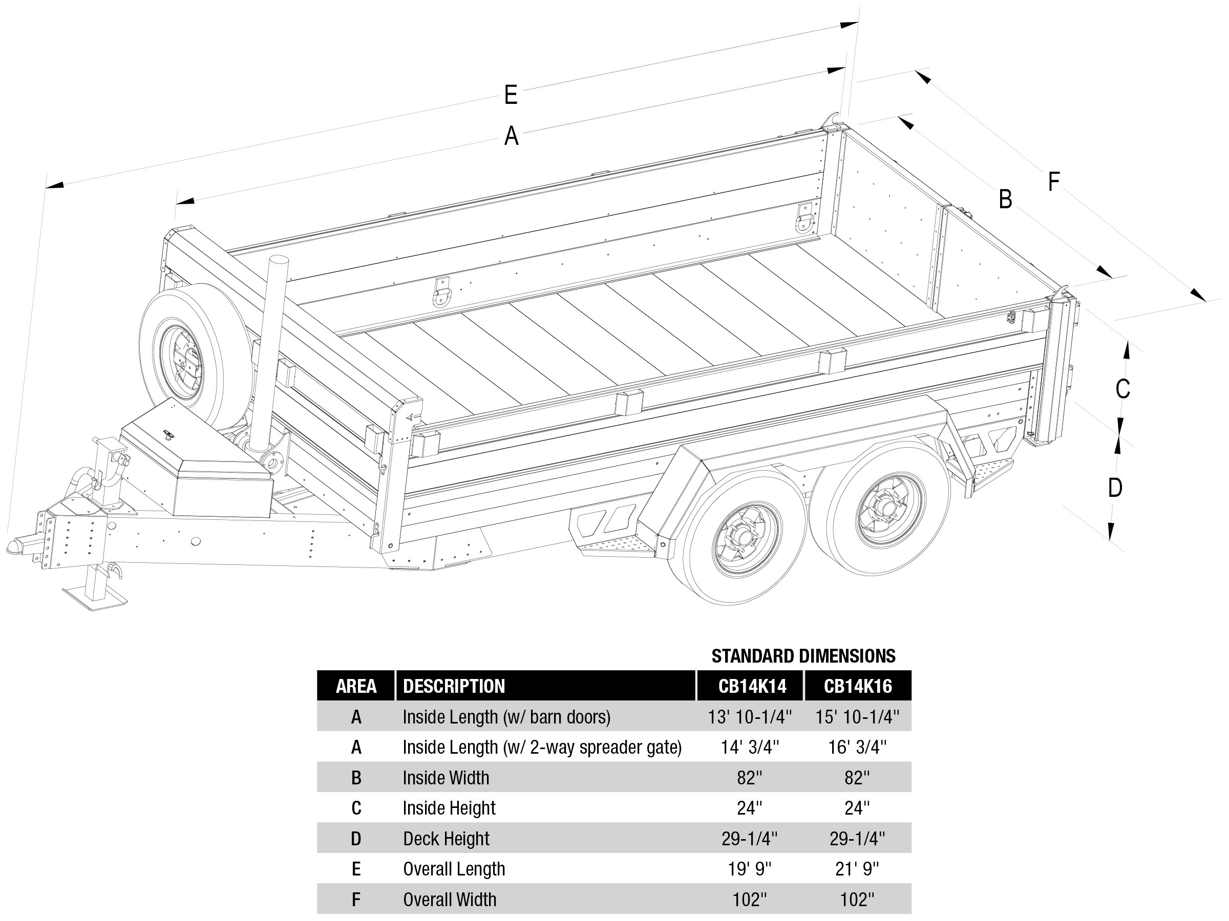 14K Dump Trailer Dump Trailers | MH EBY