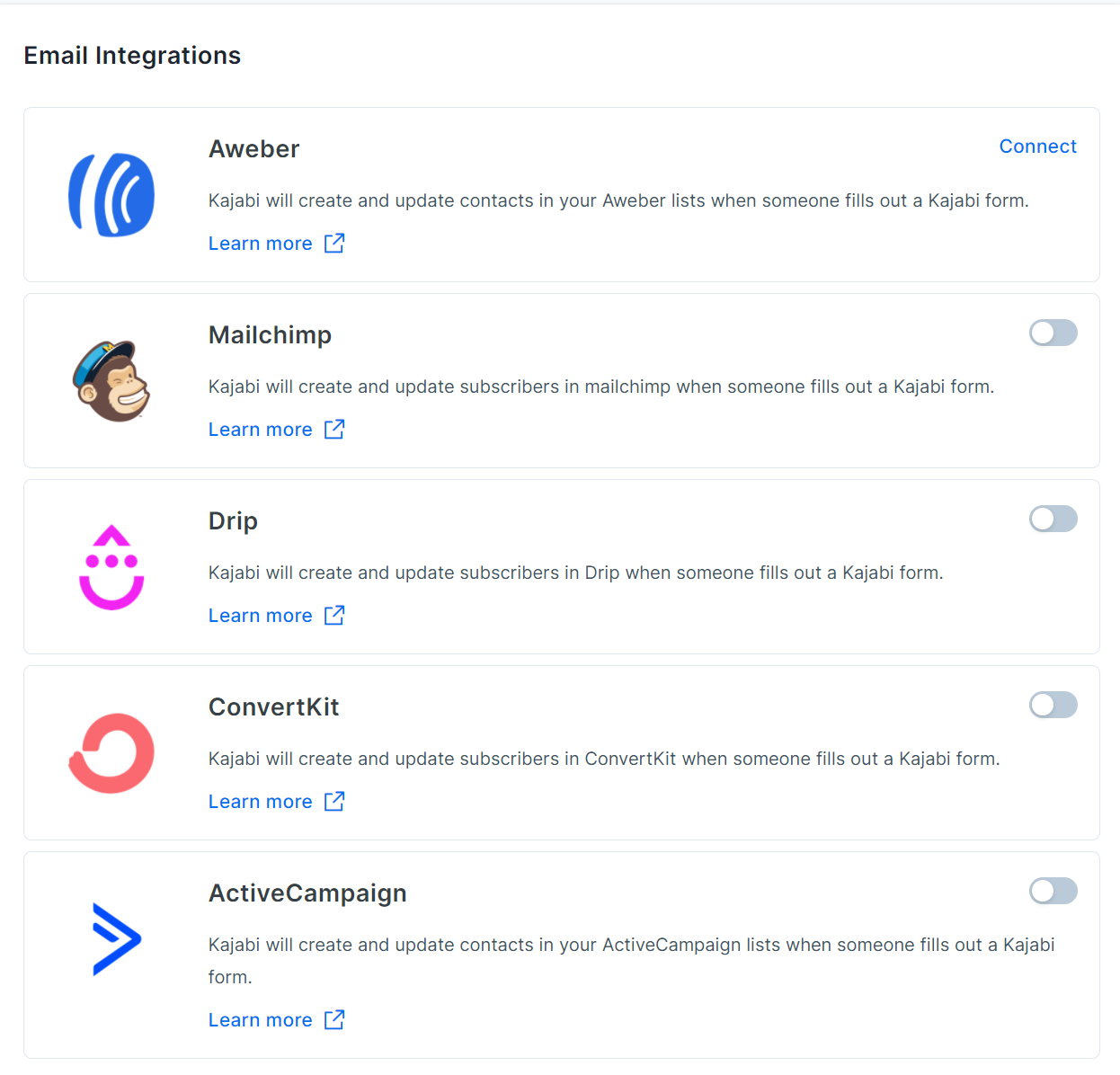 Kajabi vs. MailChimp
