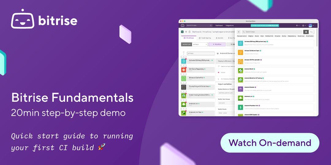 Continuous Integration and Delivery (CI/CD) Platform | Bitrise