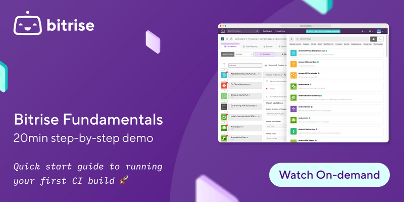 Continuous Integration and Delivery (CI/CD) Platform | Bitrise
