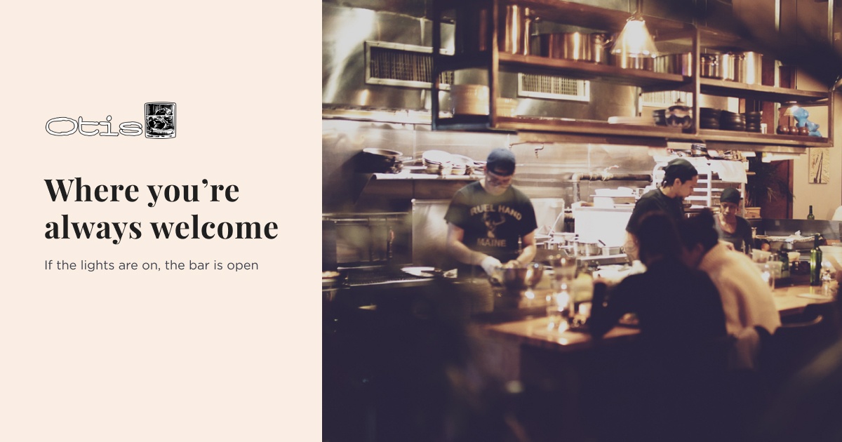 Menu — Otis: Cocktail Bar & Restaurant