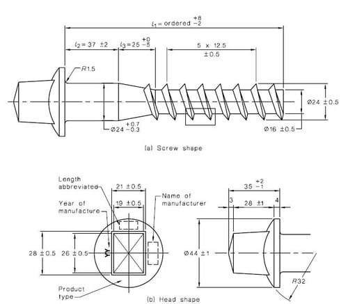 Standard Screw Spikes AS1085.18 - Cold Forge Rail Products