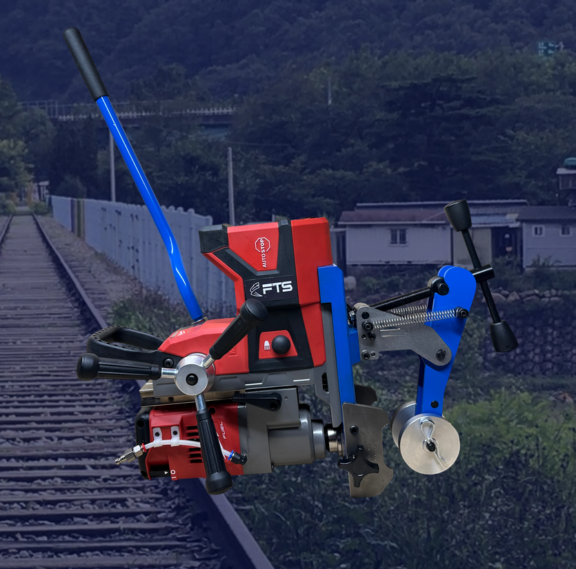 Broach-Lok® Battery-Operated Rail Drill - Cold Forge Rail Products