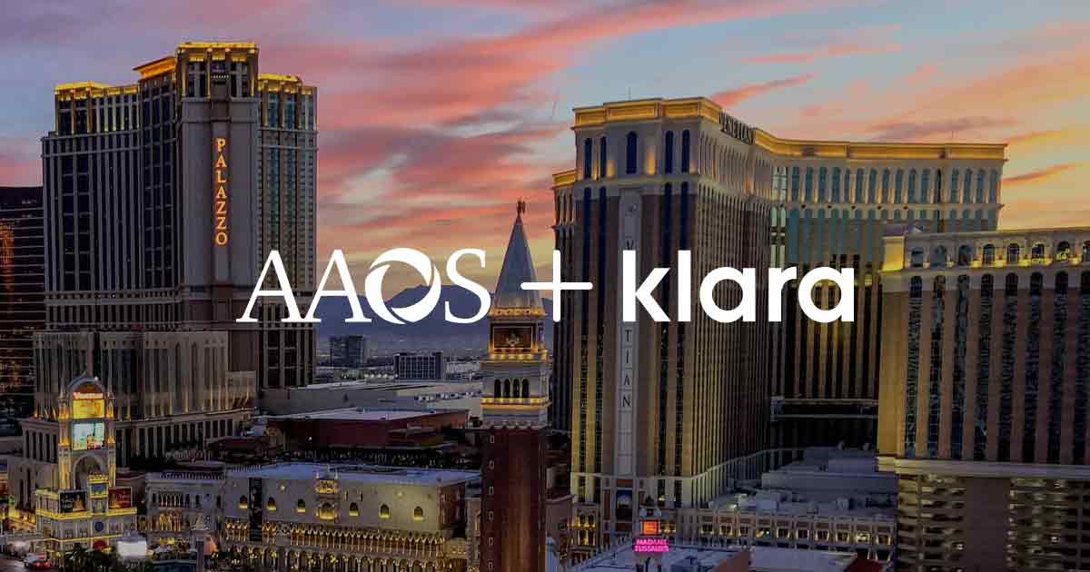 Klara to Meet with Orthopedic Practices at AAOS 2023