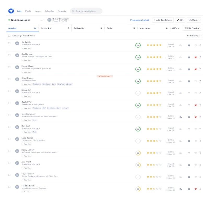 The Top Free Applicant Tracking Systems (ATS) - 2022 | SelectSoftware ...
