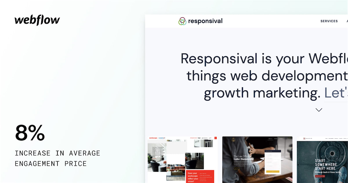 How Webflow enabled Responsival to grow their business and transition to Enterprise-level ...