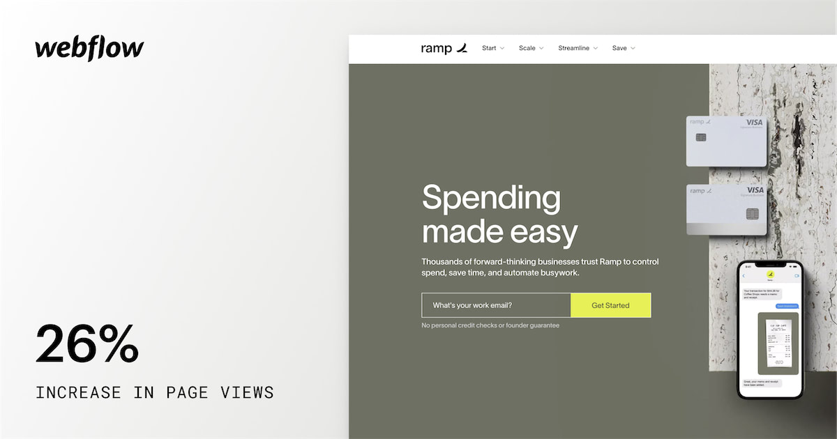 How Ramp redesigned their website in just six weeks with Webflow | Webflow