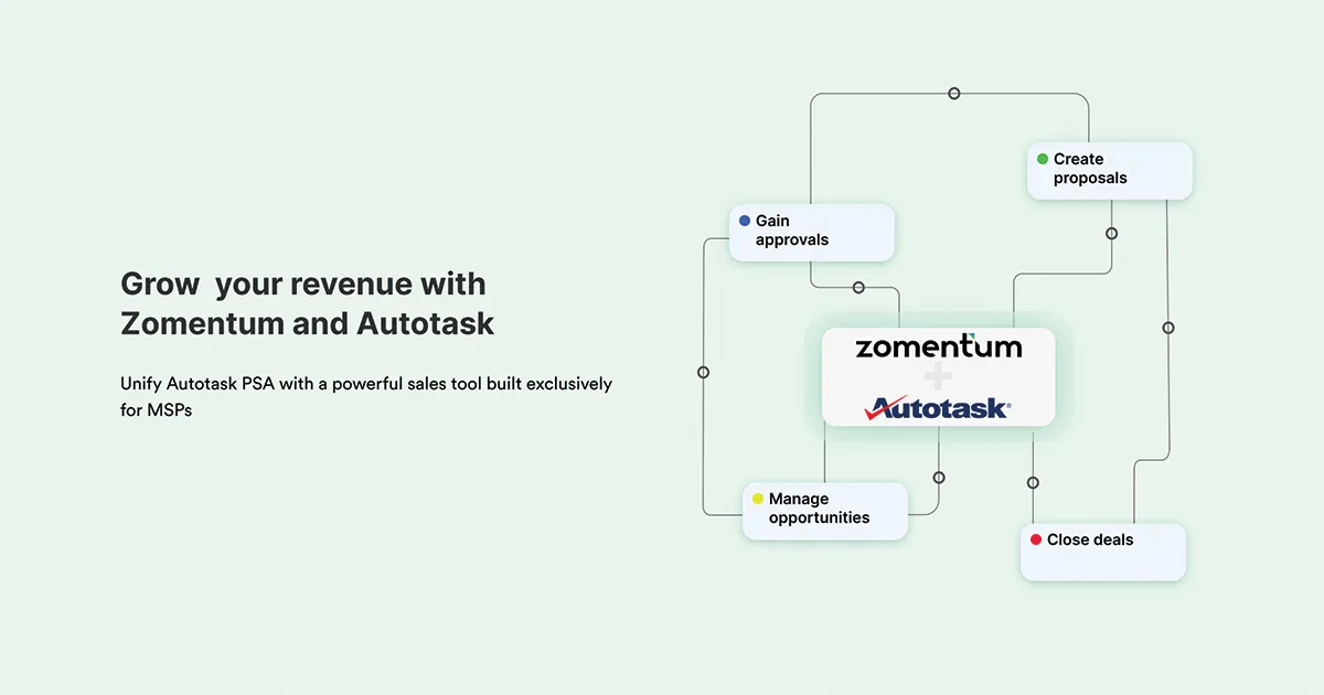 Integrate Autotask PSA with Zomentum Grow