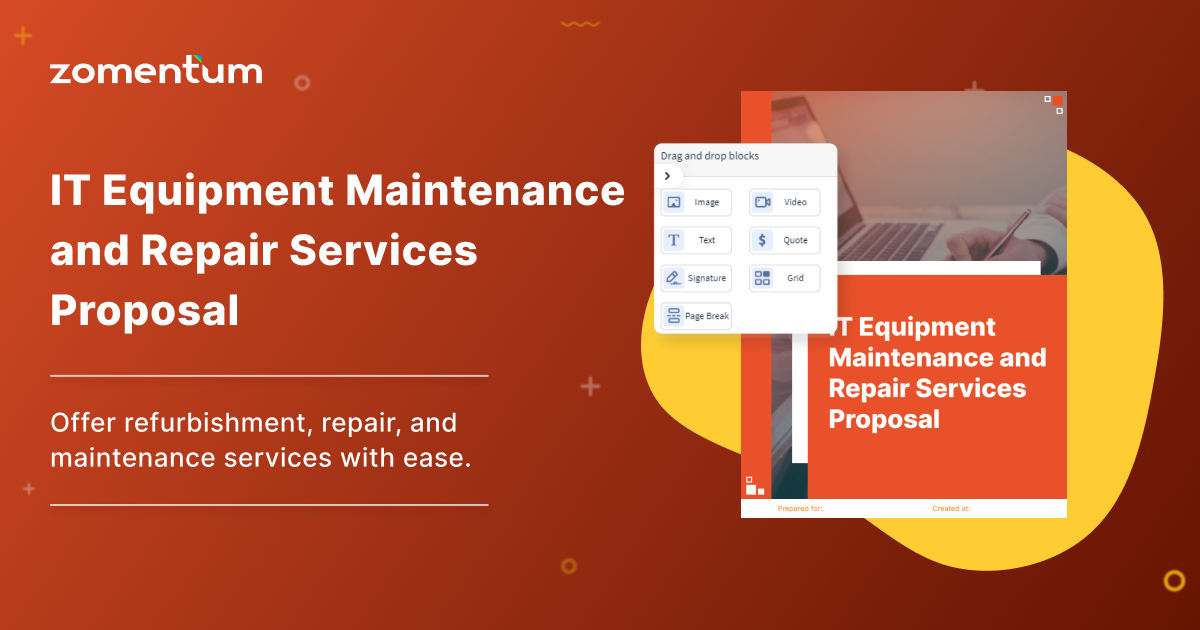 IT Equipment Maintenance and Repair Services Proposal Template