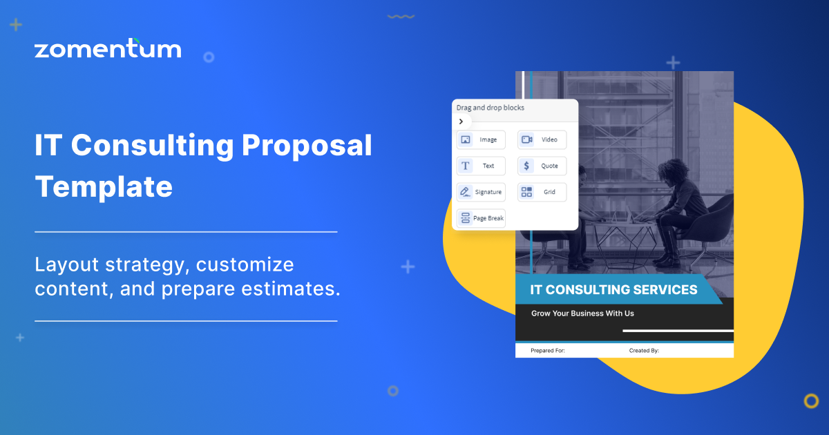 Professional IT Consulting Proposal Template | Zomentum