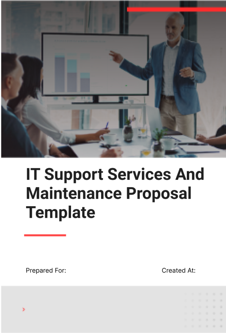 IT Support Services and Maintenance Proposal Template | Zomentum