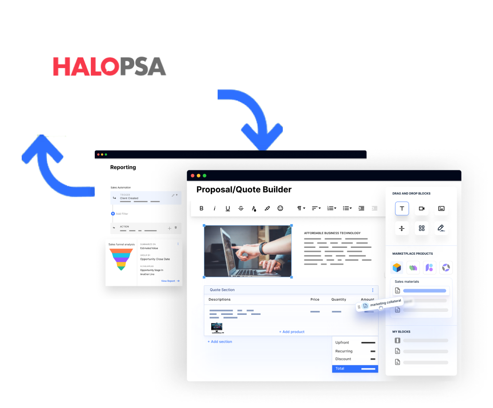Sync your Customer and quote Data with Zomentum Grow and HaloPSA