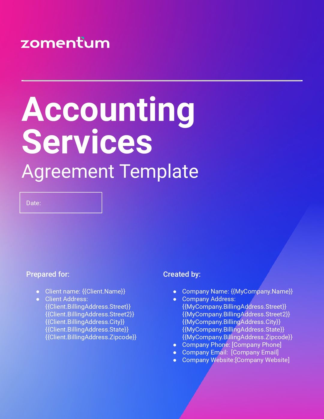 Accounting Services Agreement Template