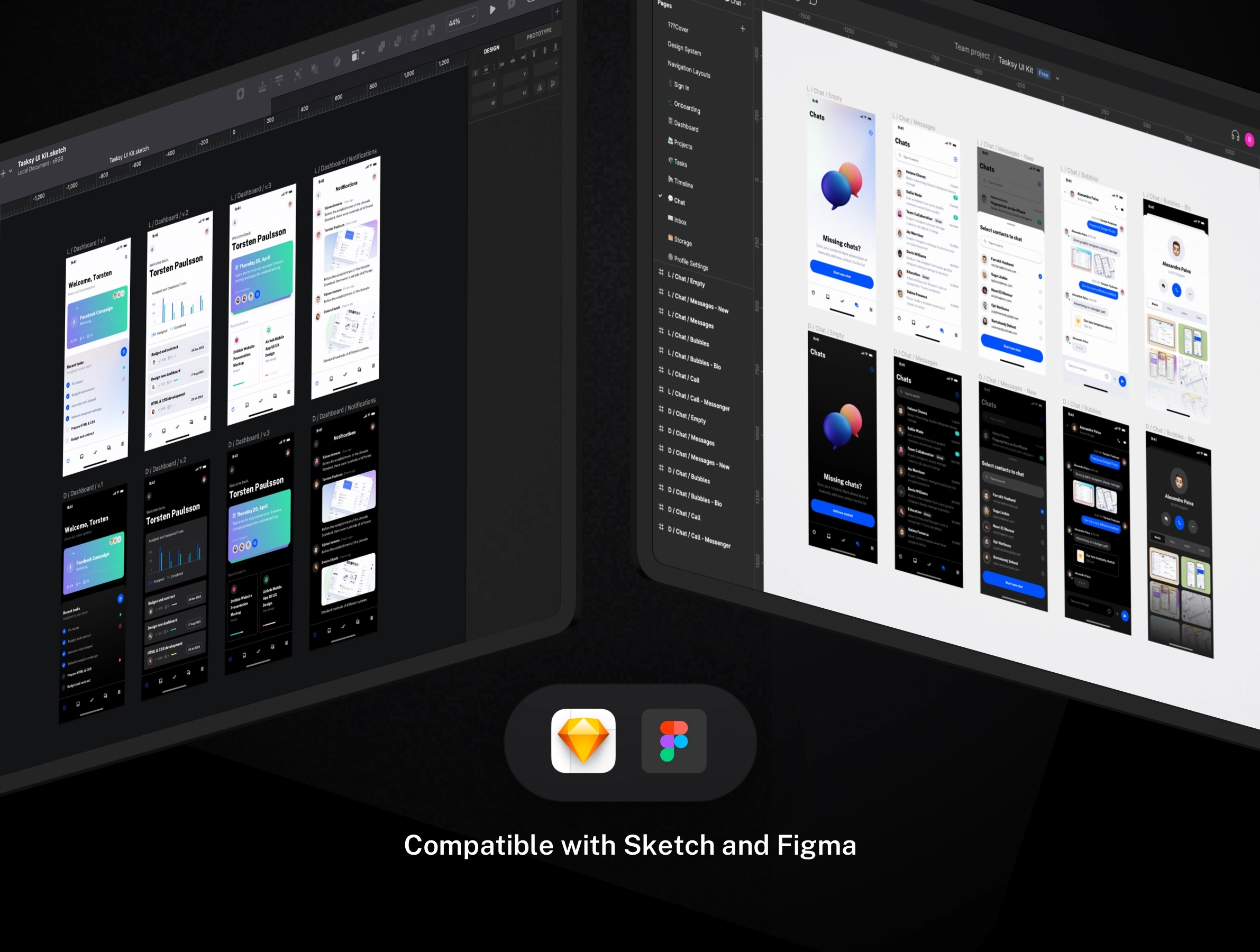 Tasksy - UI kit for Productivity Mobile Apps
