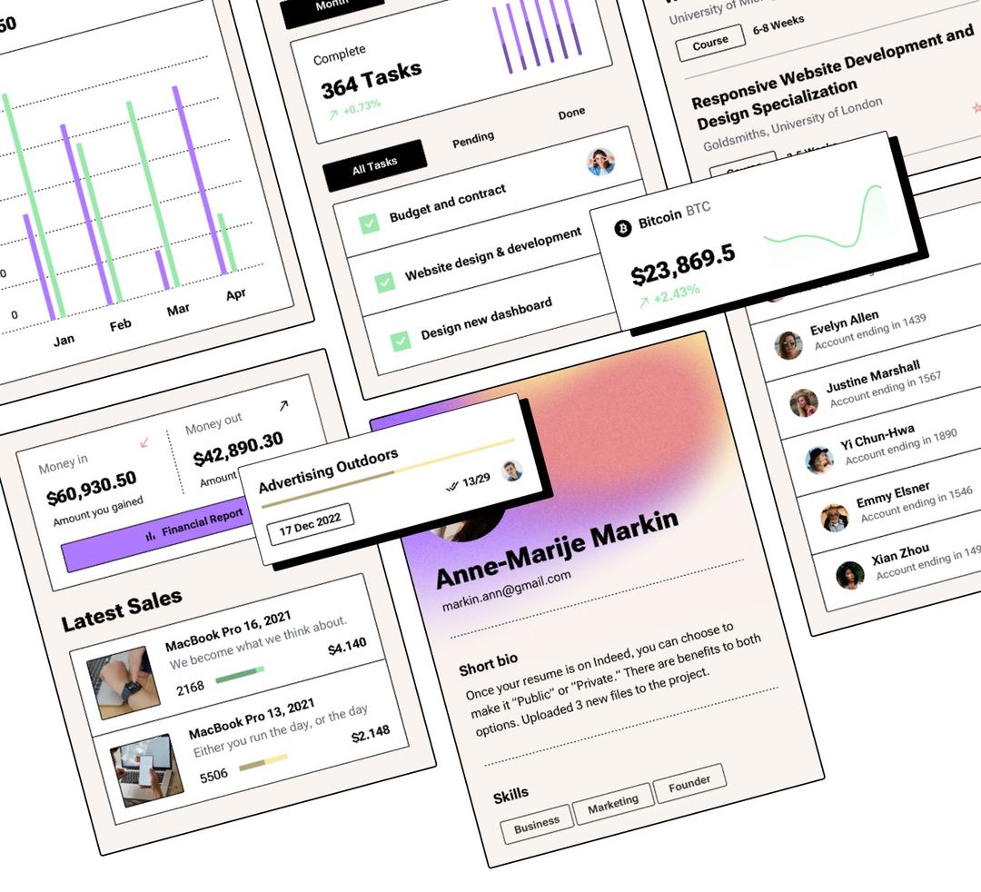 Bruddle - Neo brutalism UI kit for SaaS Dashboards