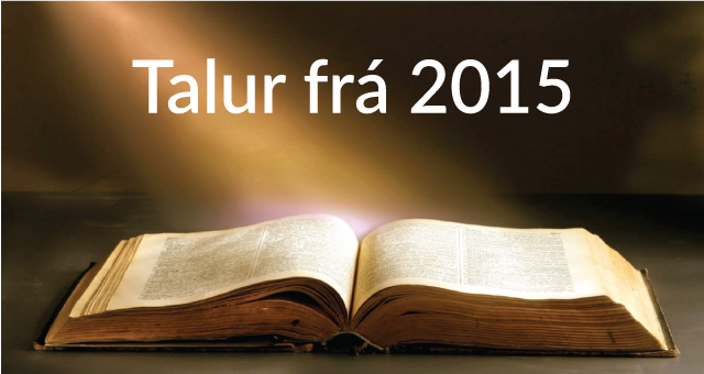 Talur frá 2015