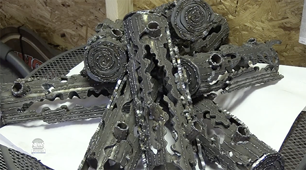 Steel Logs Forged for the Fireplace 05/24/2019