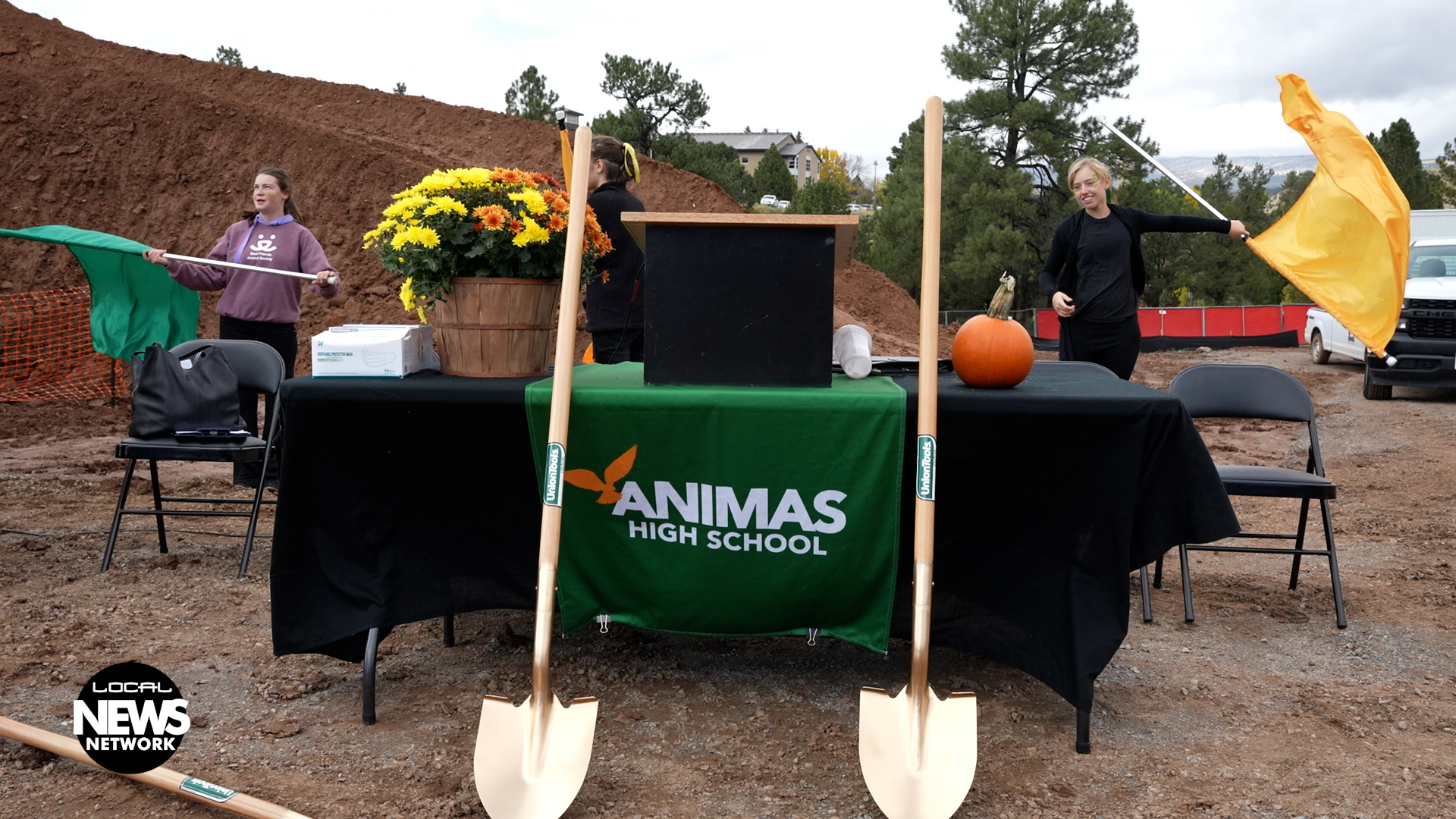 Animas High School Gather At Site of New Building 10/28/2021