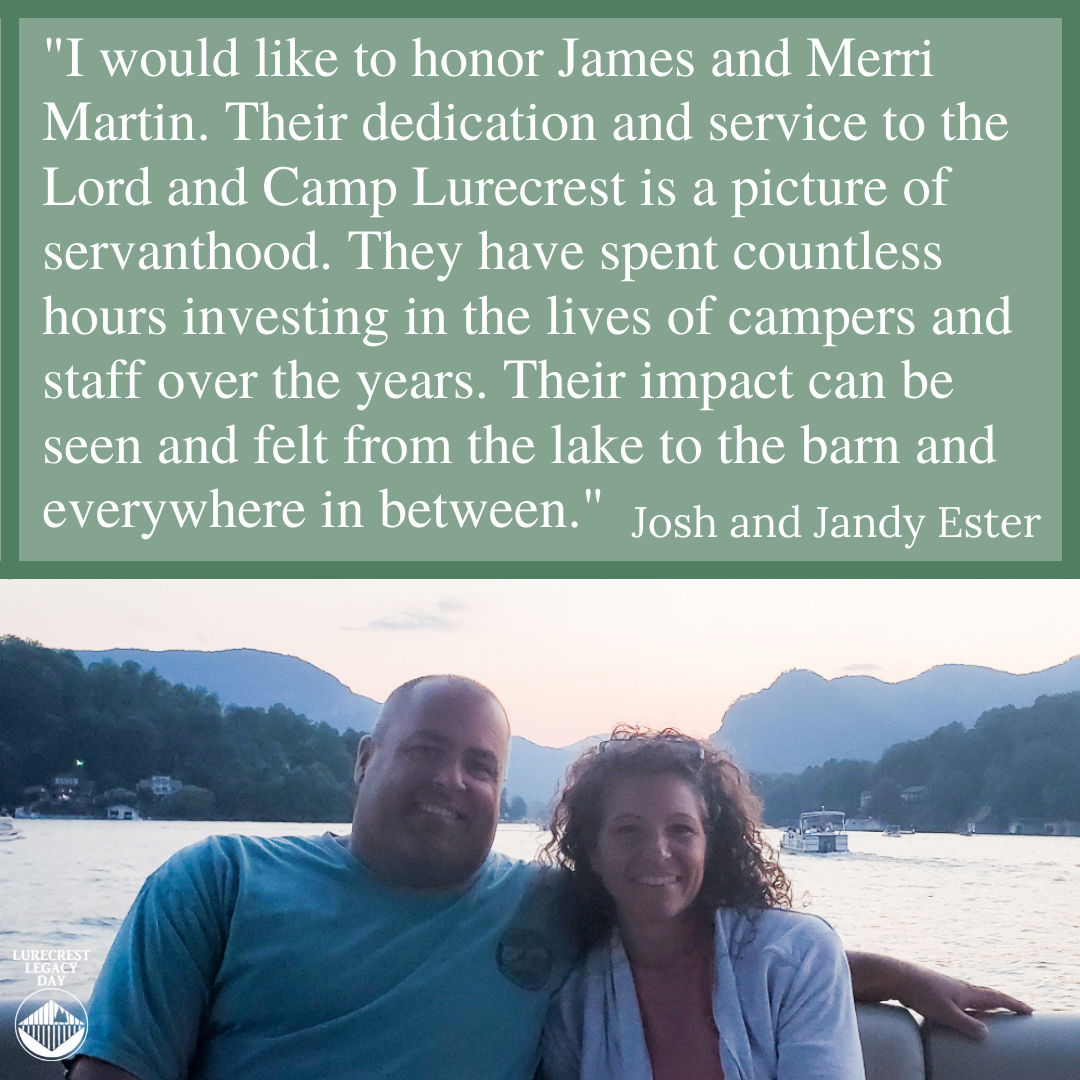 Grateful for James & Merri Martin - Josh & Jandy Ester