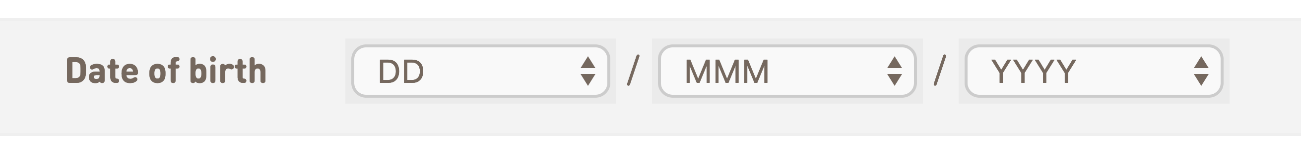 Eye Tracking Research: Date of Birth fields in Online Forms