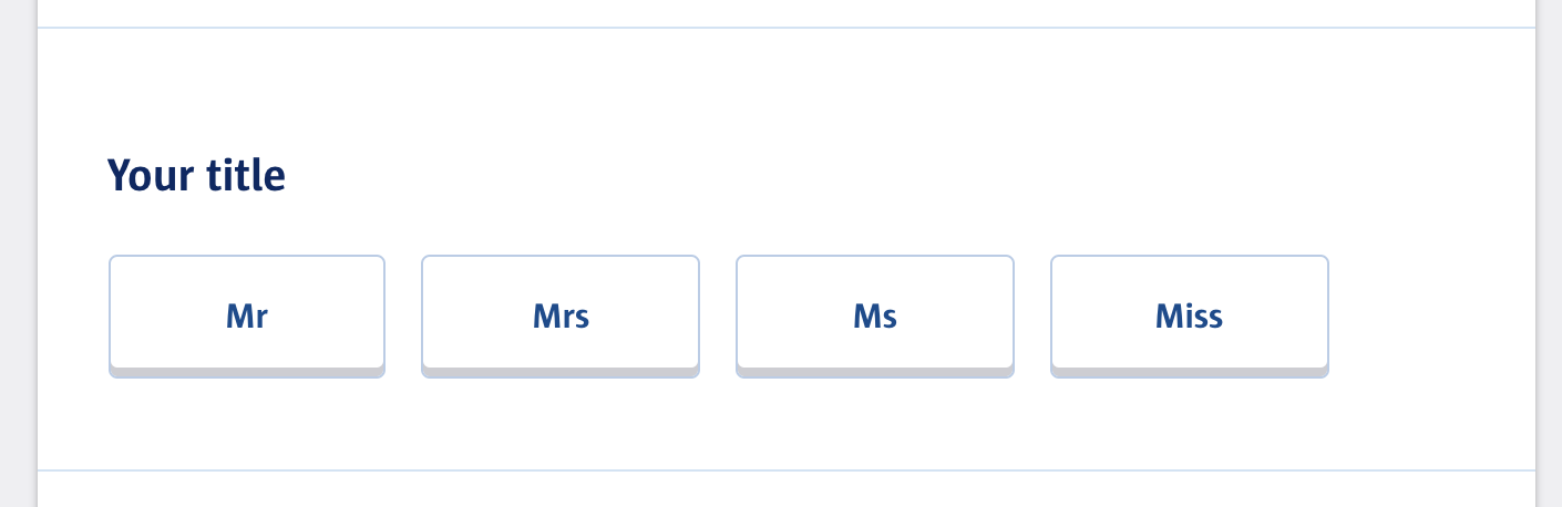 Titles in online forms - how inclusive should you be?