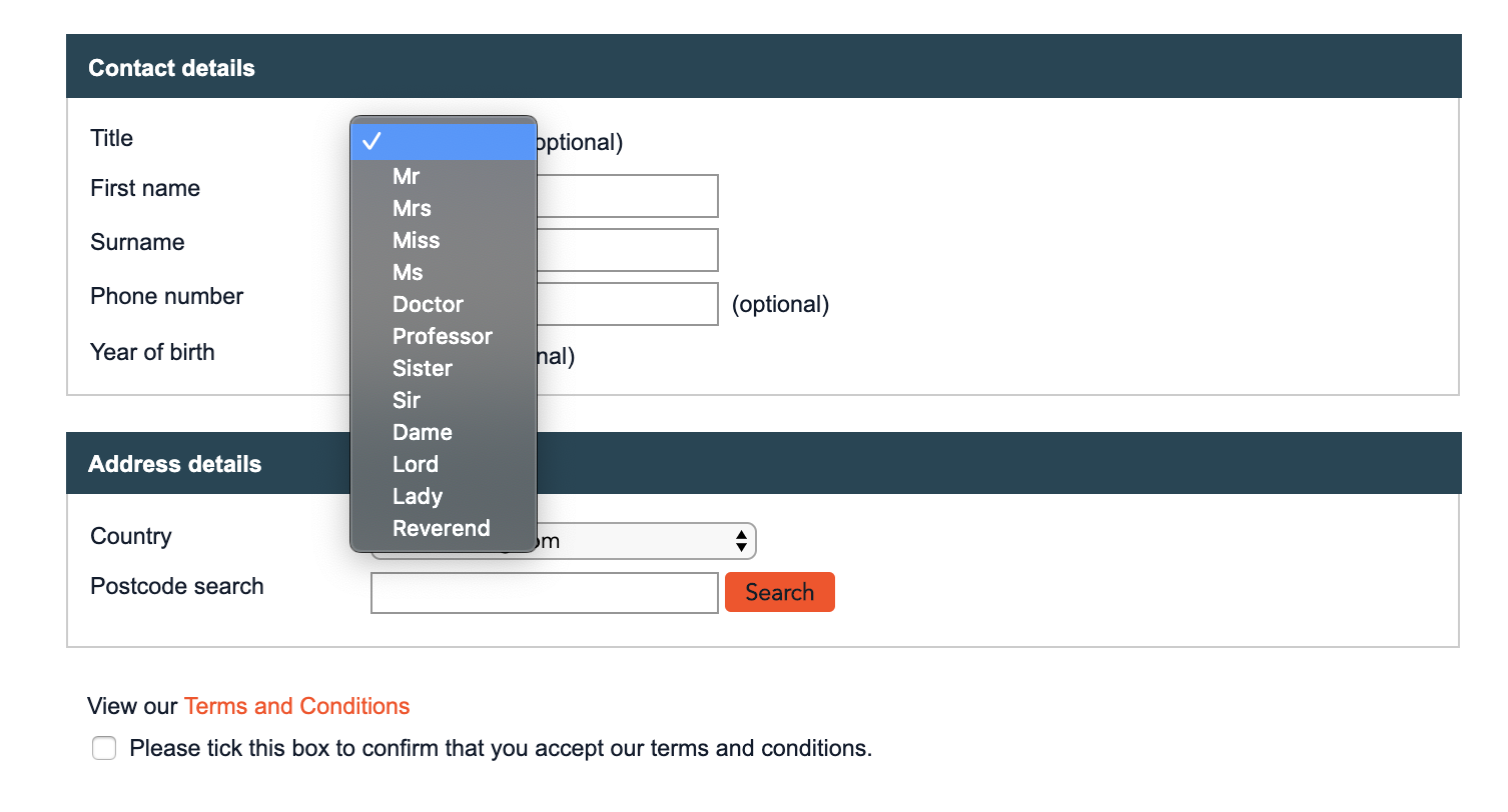Why Drop Downs are Bad for Online Forms