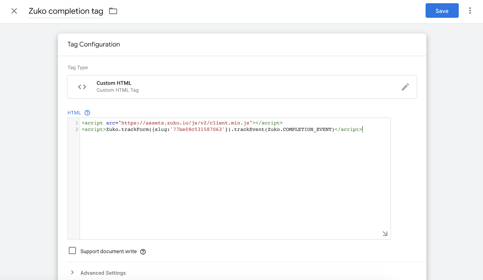 Zuko Guides | Setting up Zuko in Google Tag Manager