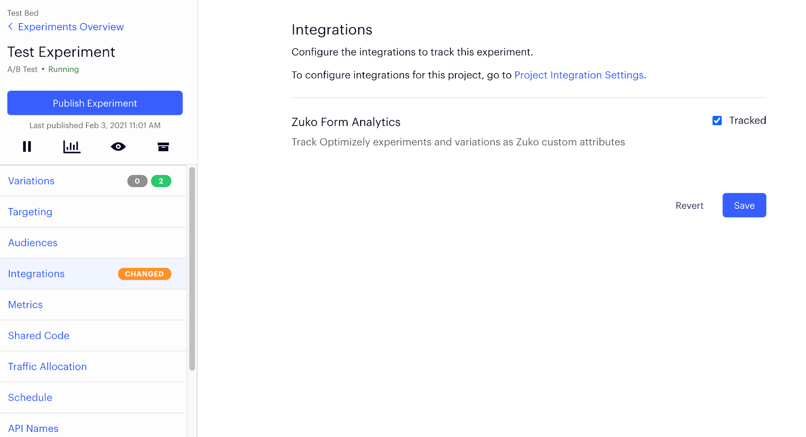 Zuko Guides | Run Form Experiments with Optimizely