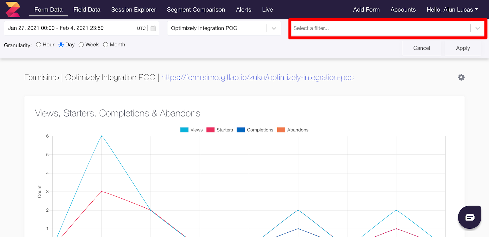 Zuko Guides | Run Form Experiments with Optimizely