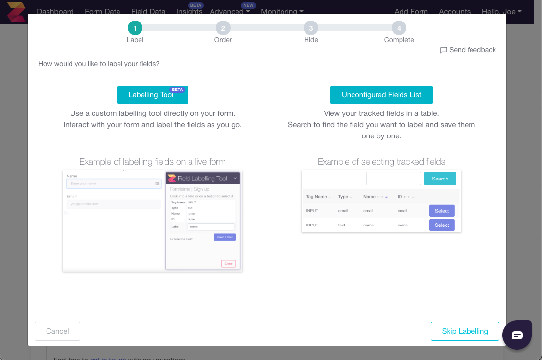 Zuko Guides | Field Labelling Wizard