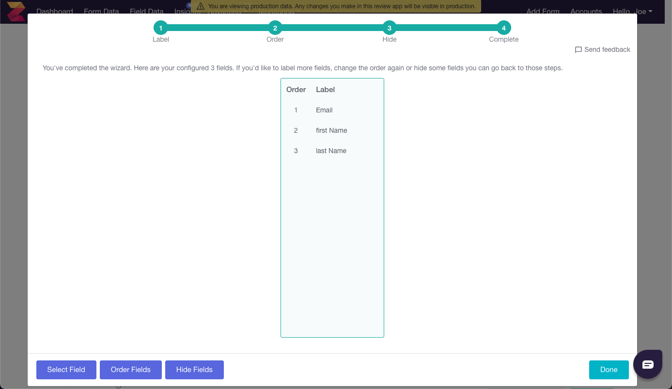 Zuko Guides | Field Labelling Wizard