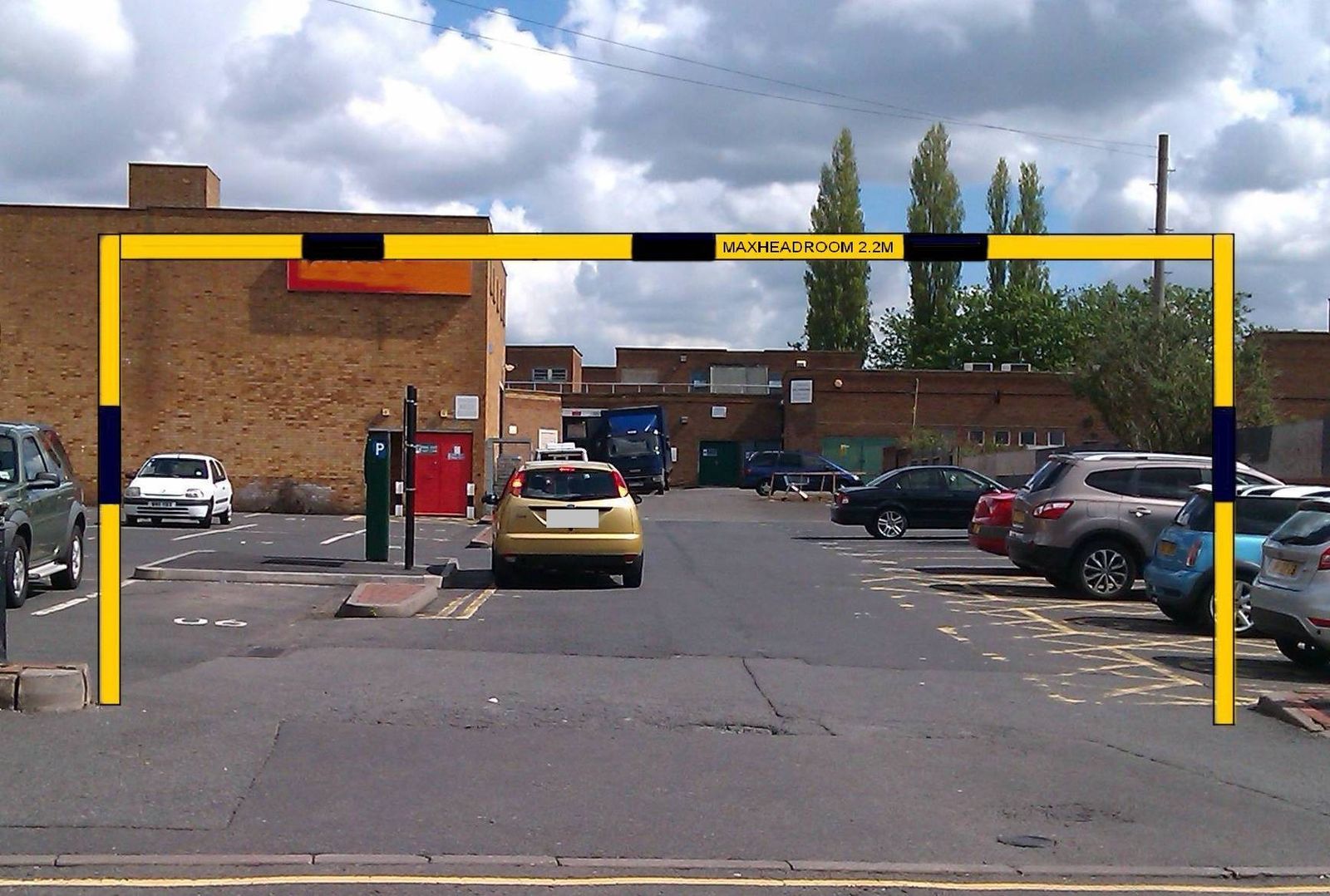 Fixed Height Restriction Barrier | Aremco Barriers & Bollards