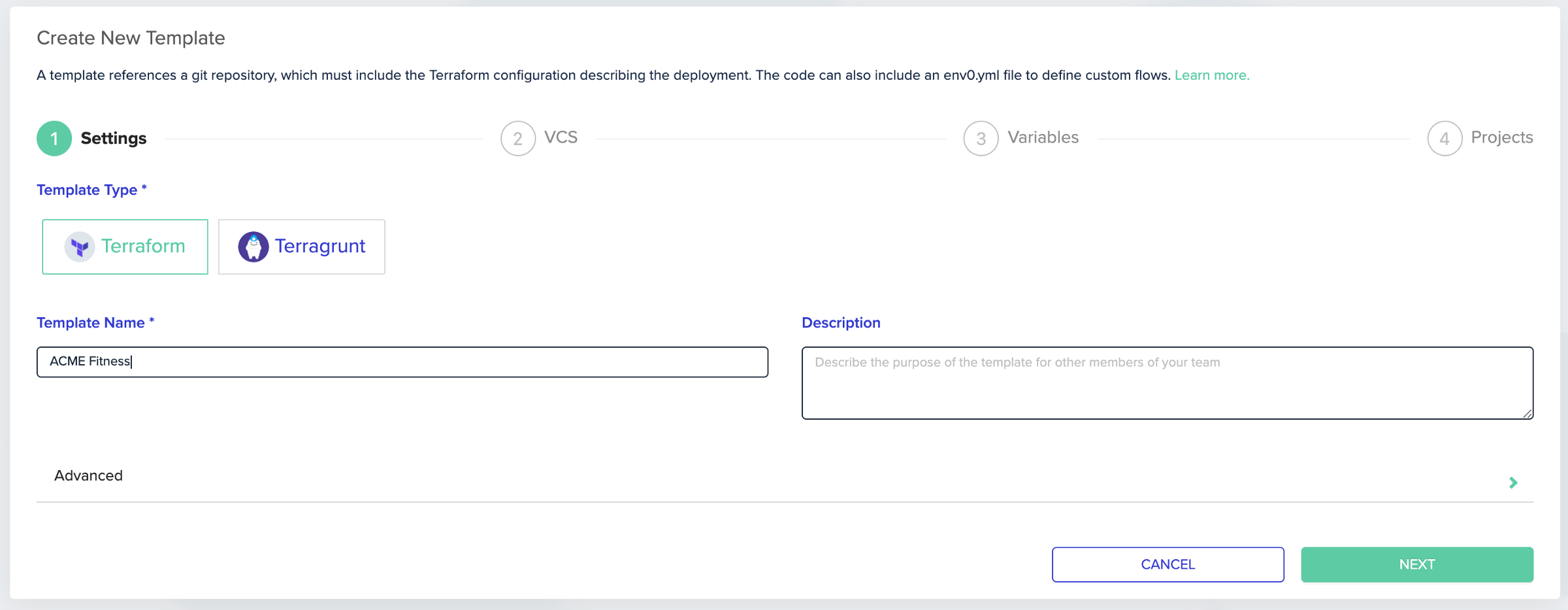 Feature Unlocked: Template Wizard | env0 blog