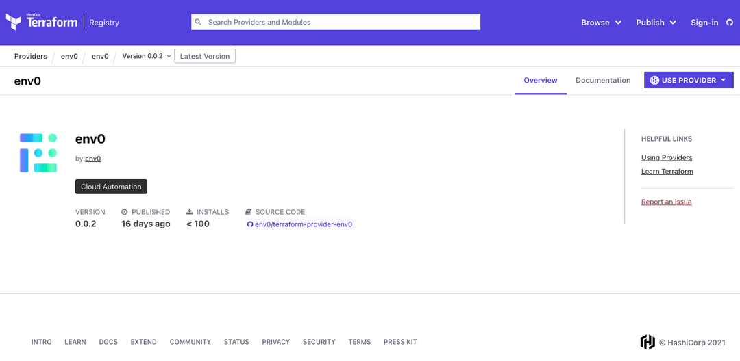 Automated remote-run workflows management | env0