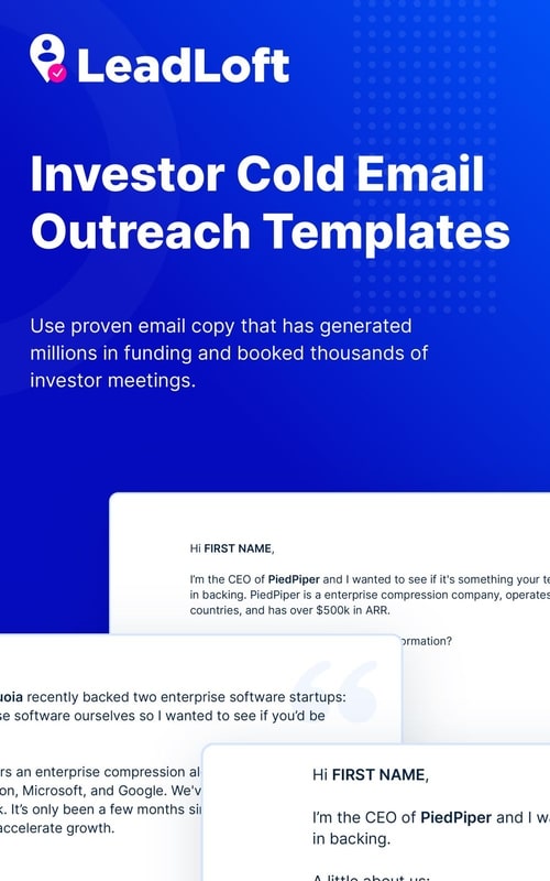 Investor Cold Email Templates | LeadLoft