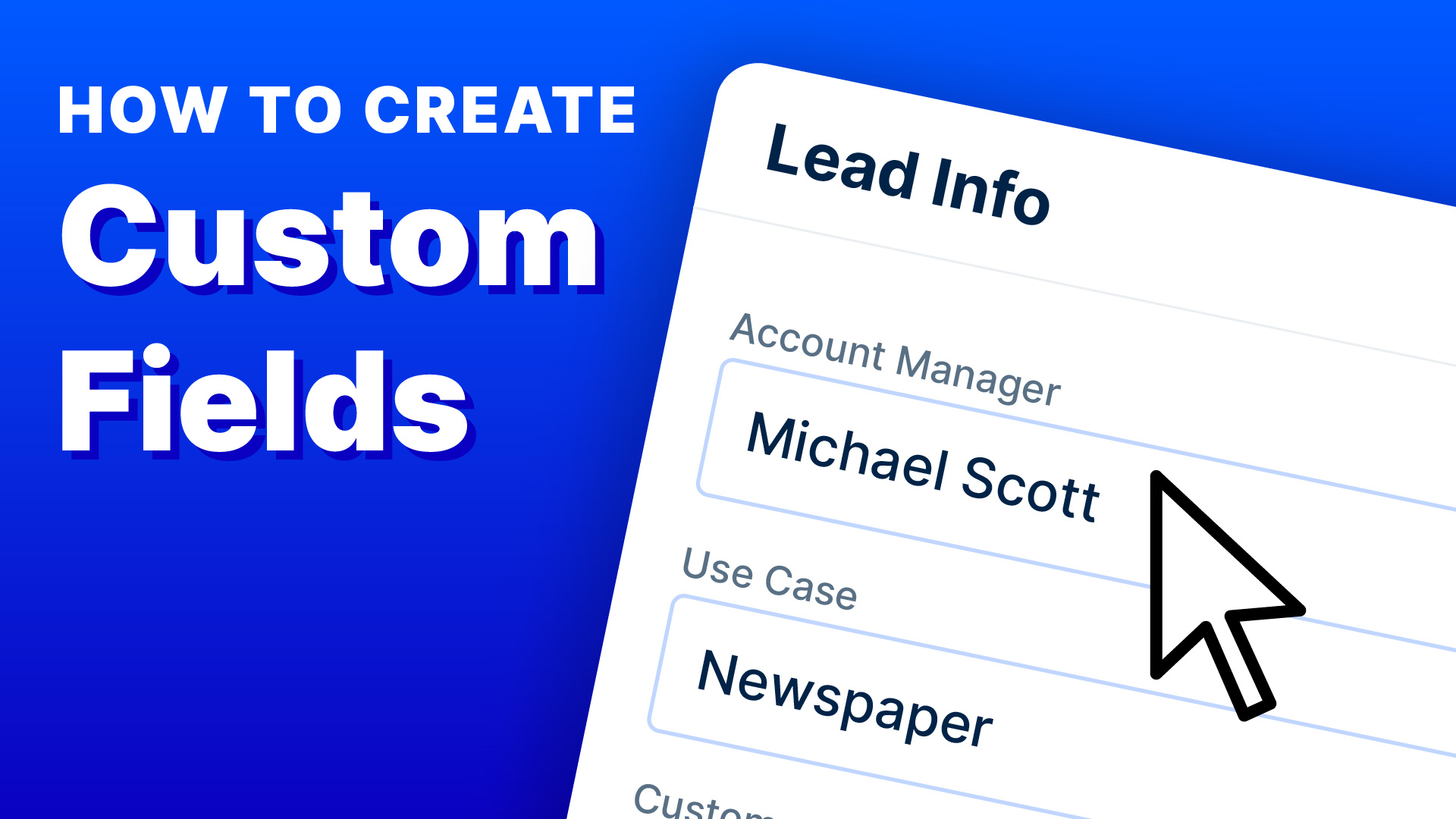 Custom Fields | LeadLoft Video Academy Custom Fields | LeadLoft Video Academy