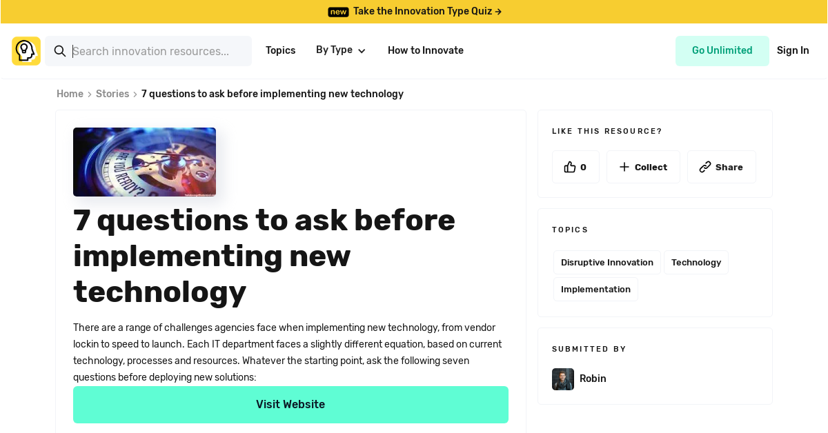 7 questions to ask before implementing new technology