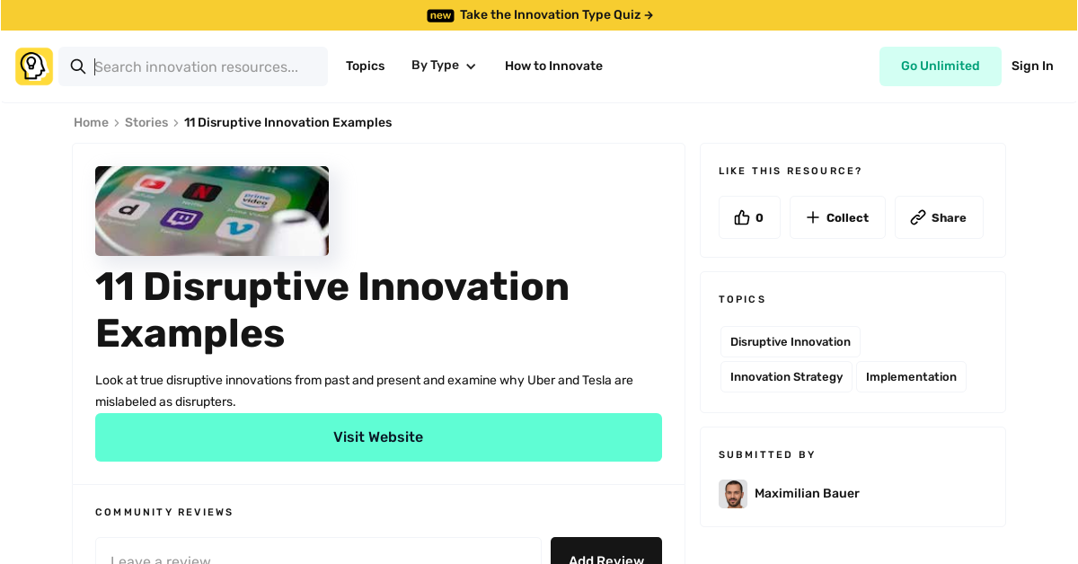 11 Disruptive Innovation Examples