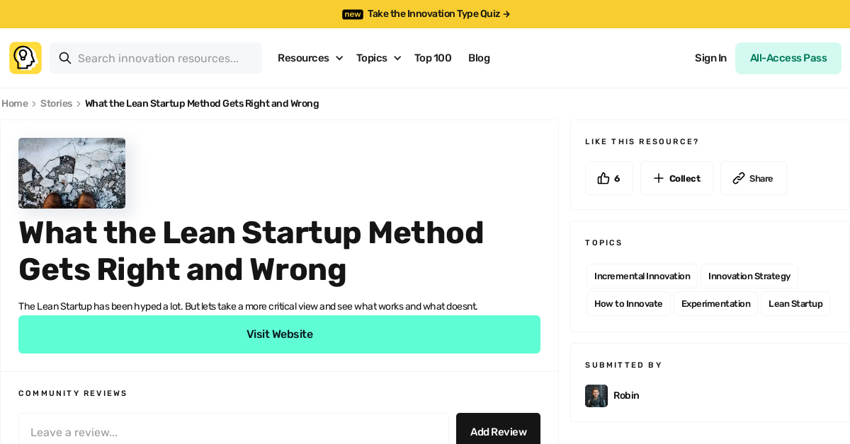 What the Lean Startup Method Gets Right and Wrong